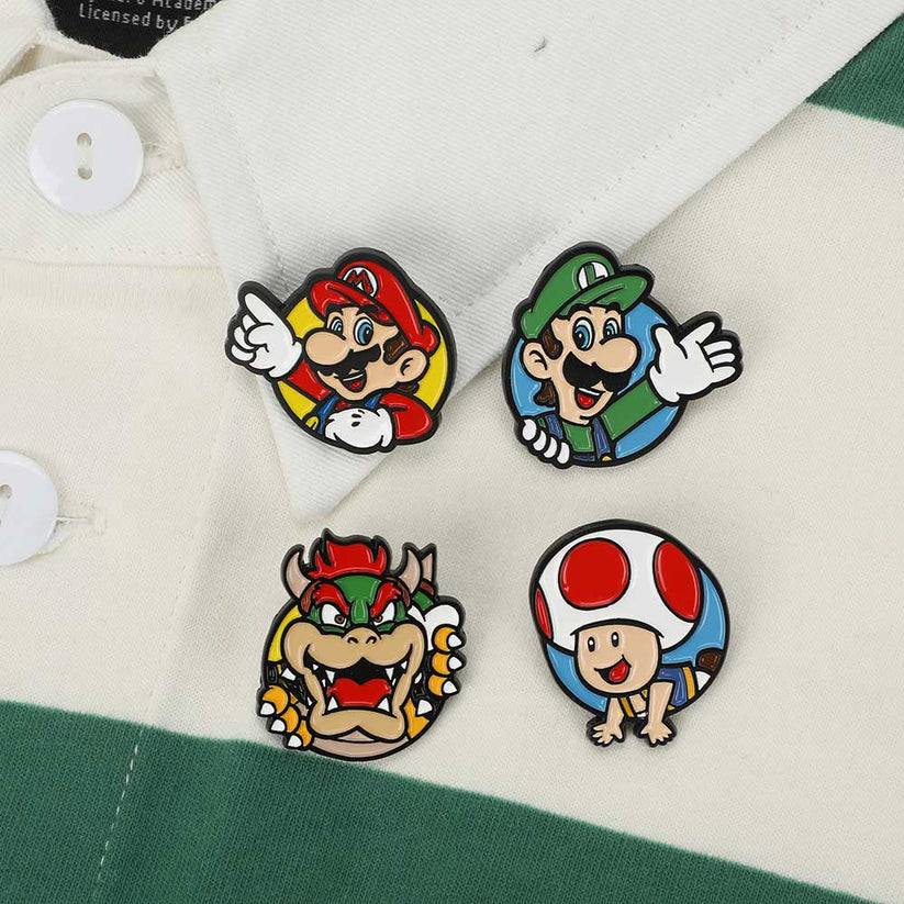 Super Mario Classic Pin Set – GeekyGlamorous
